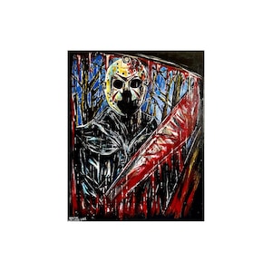 Glow in the Dark Jason Painting - Etsy