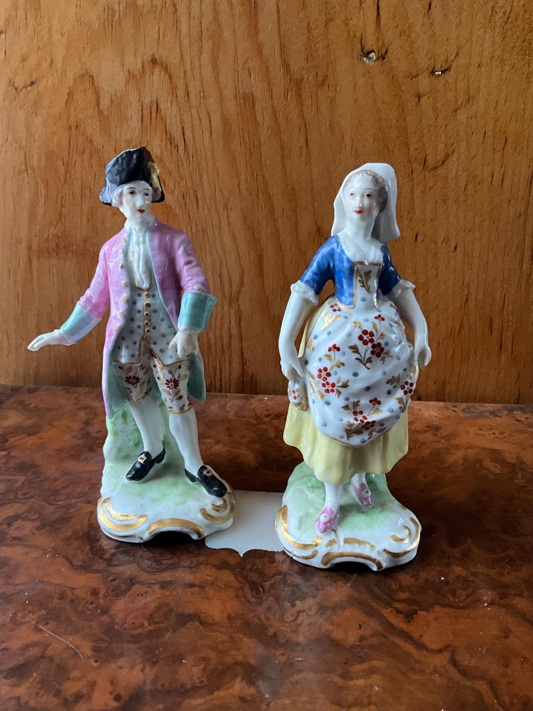 Antique Chelsea/samson Porcelain Figurines Gold Anchor Mark - Etsy