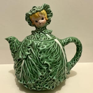 Vintage Lefton Cissy Cabbage Tea Set - Etsy