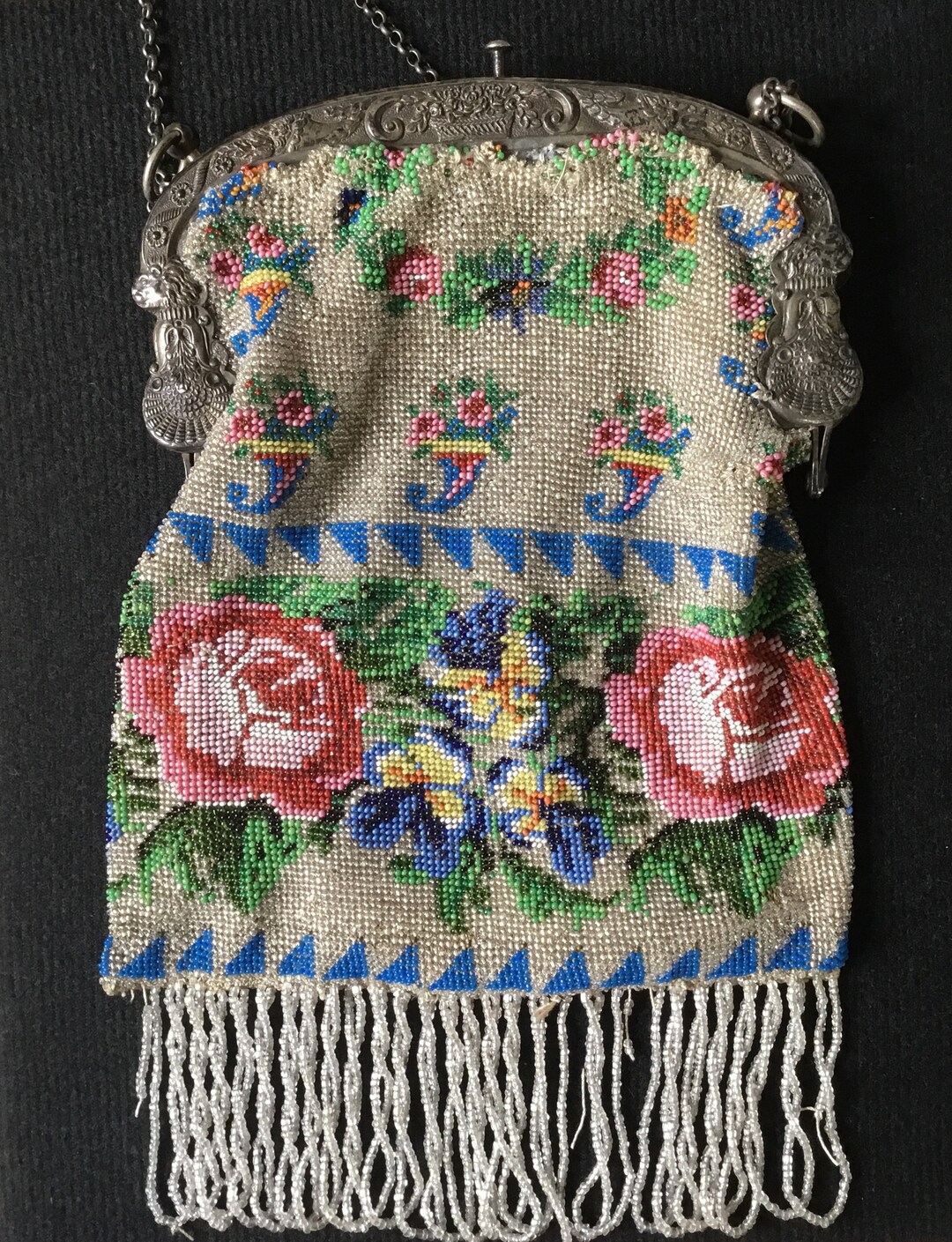 Antique Victorian Beaded Purse - Etsy