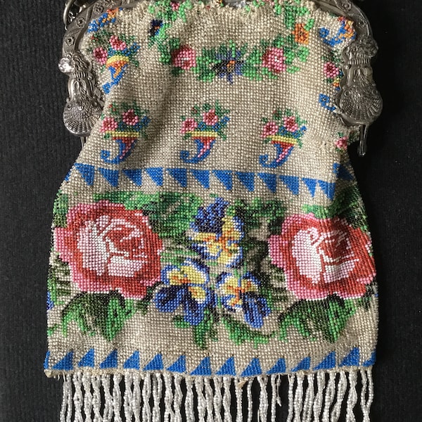 Antique Beaded Purse - Etsy