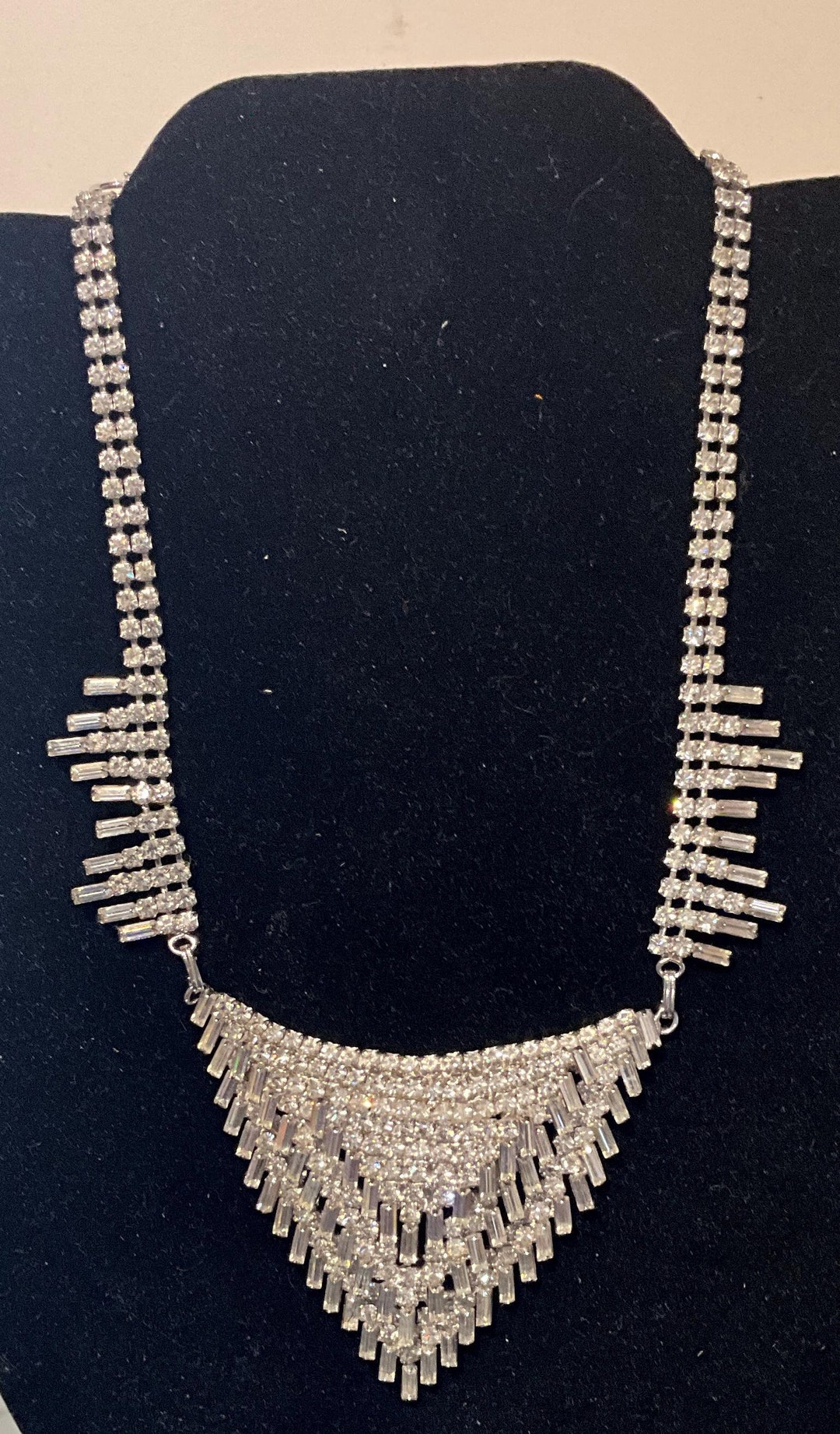 Spectacular Vintage Unusual Deco Jay Flex Sterling Necklace - Etsy