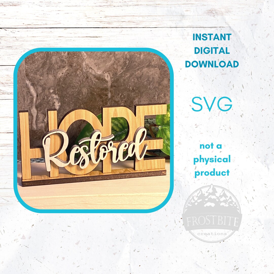 Easter Freestanding Hope Restored Sign, Tiered Tray Easter Decor ...