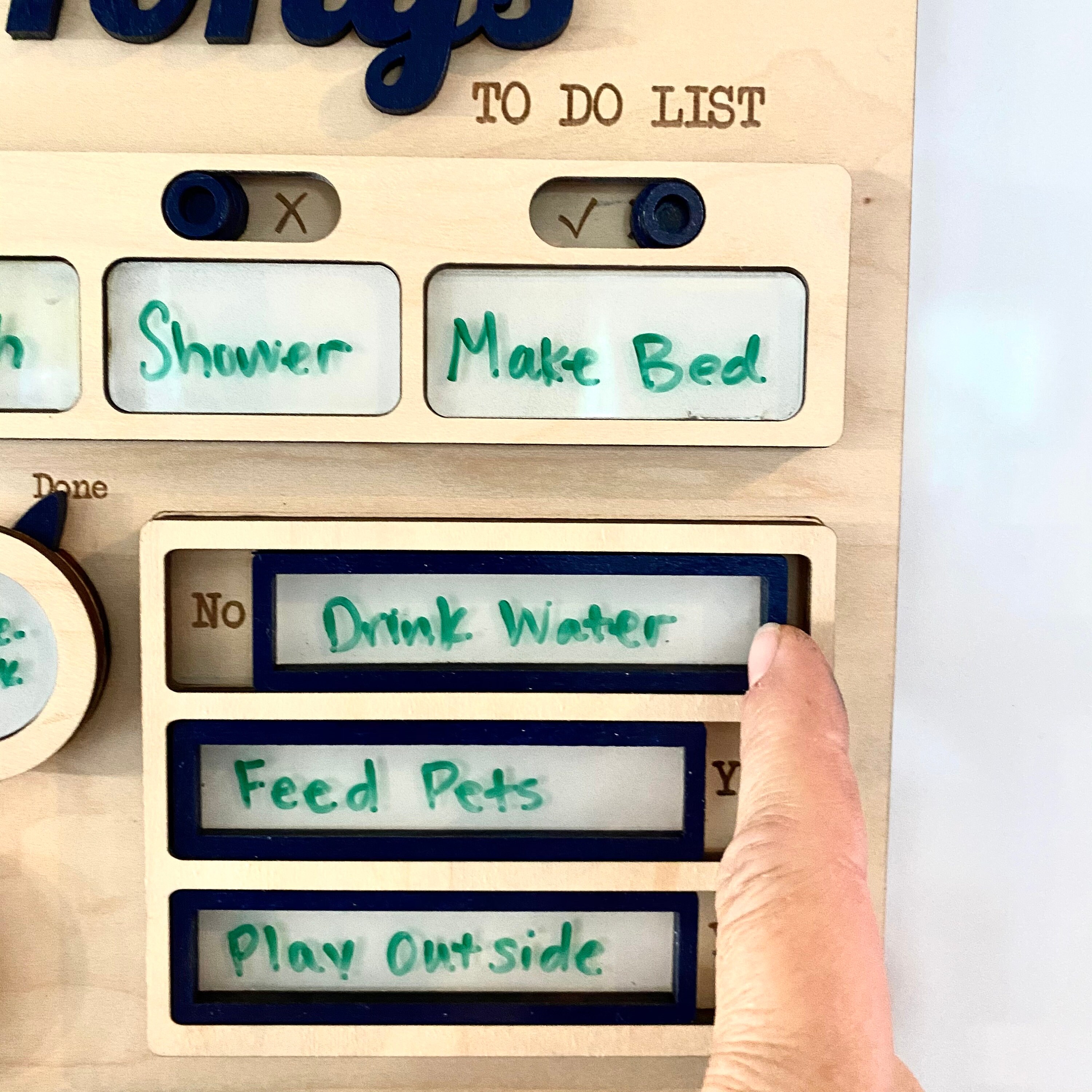 Kids Dry Erase Chore Chart SVG Cut File With Instructions/kids to Do ...