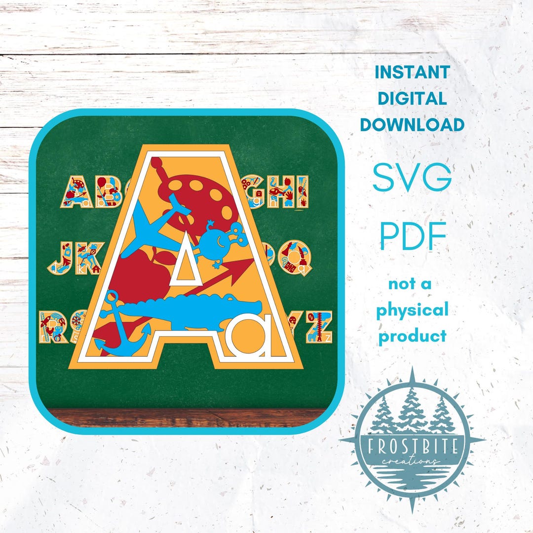Layered Alphabet Letters for Classroom Resources or Kids' Room Decor ...
