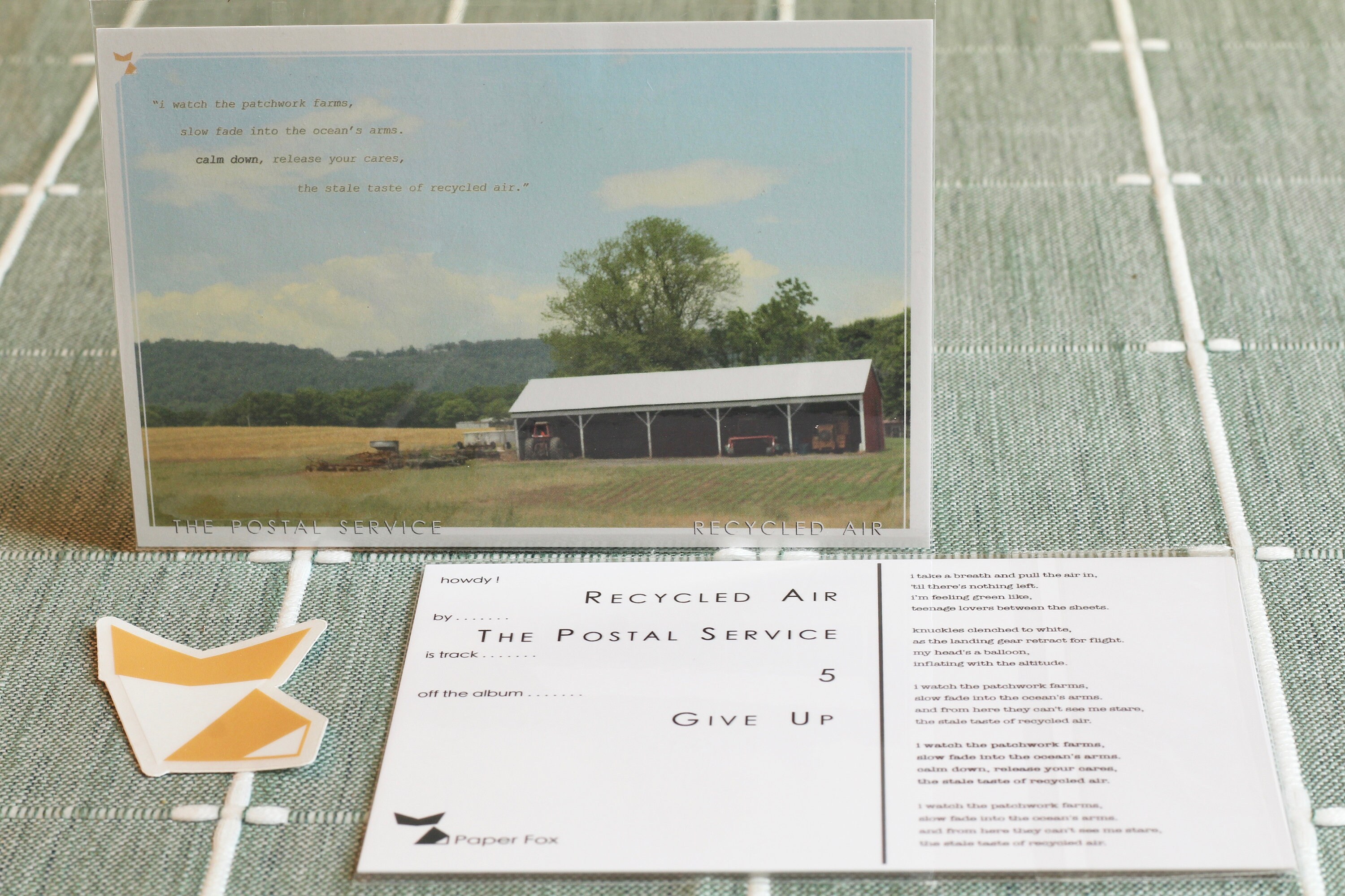 Recycled Air by the Postal Service - Etsy