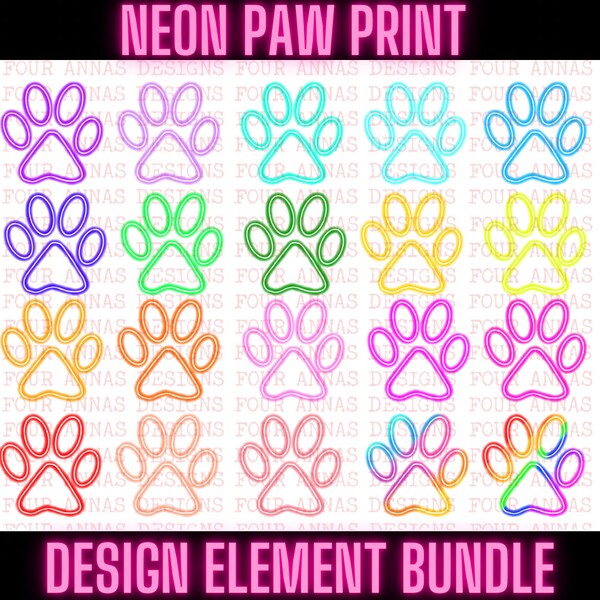 Paw Neon - Etsy