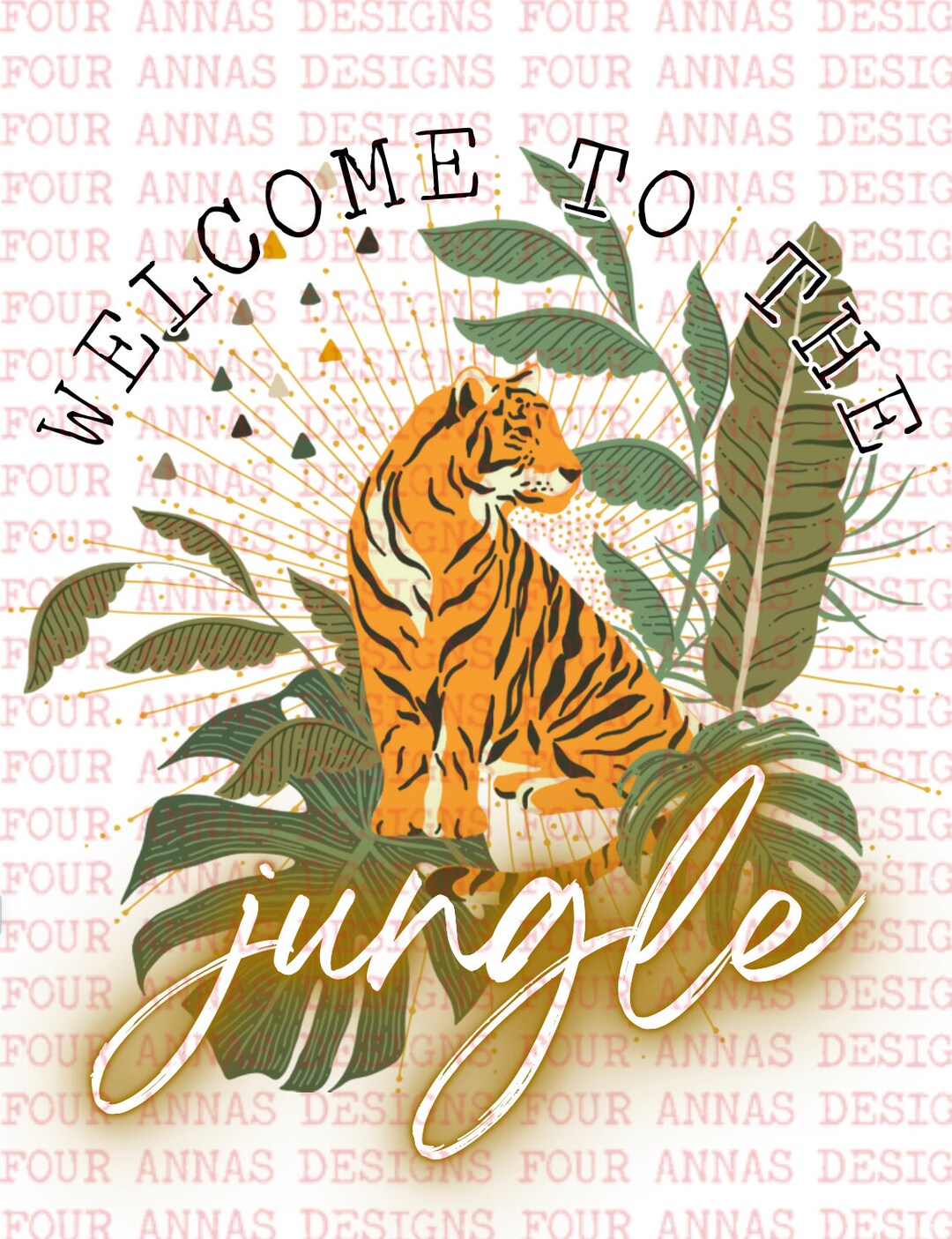 Welcome, Jungle, Rock and Roll, Safari, Tiger - Etsy