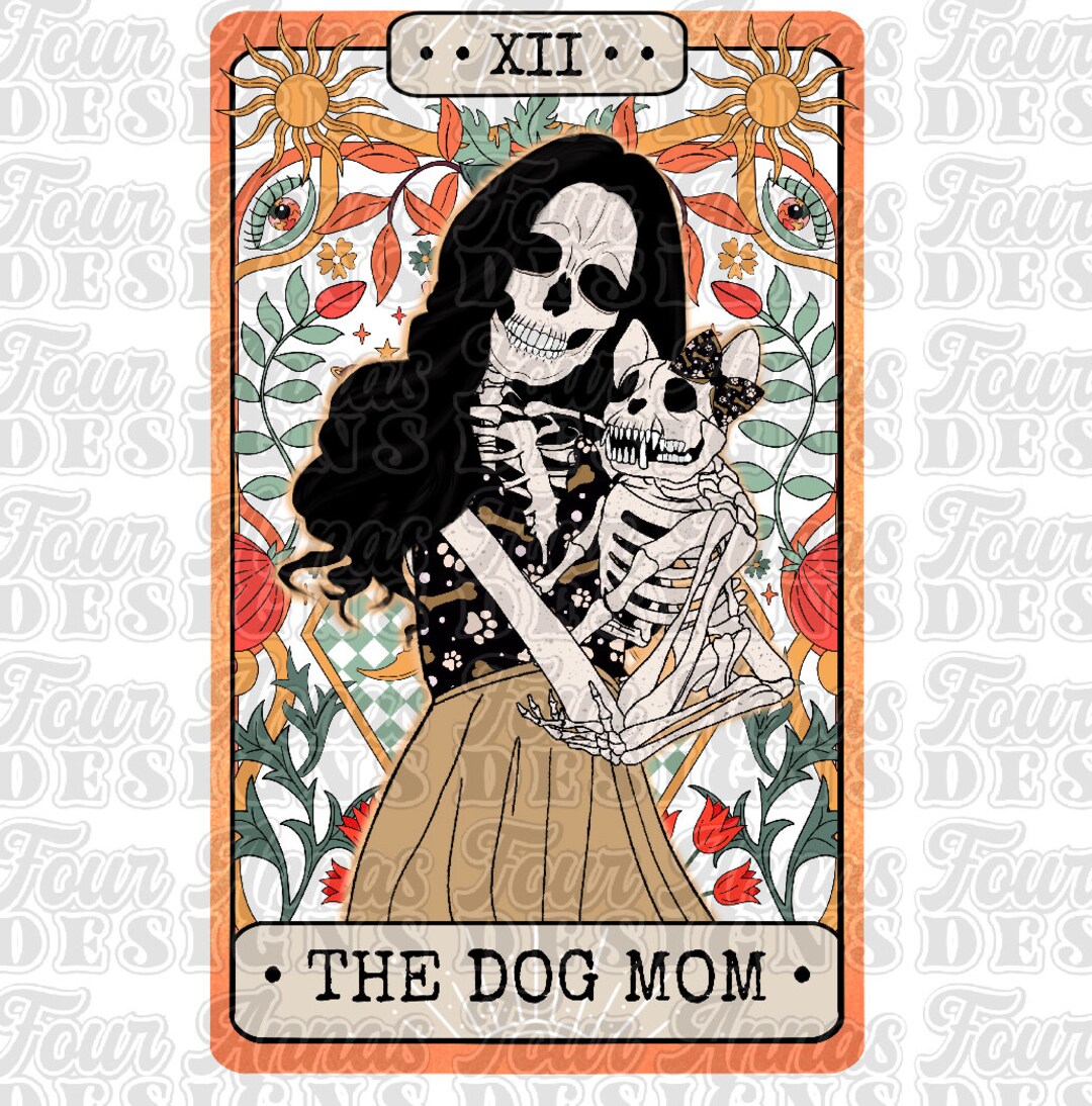 Mom, Dog, Tarot, Spooky, Black Hair, Mama, Mother’s Day, Retro ...