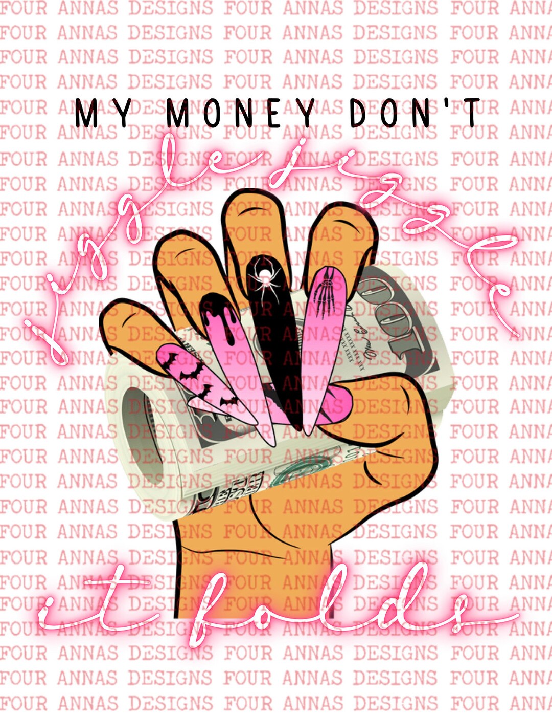 Money Folds Trending Spooky Witchy Sublimation Designs - Etsy