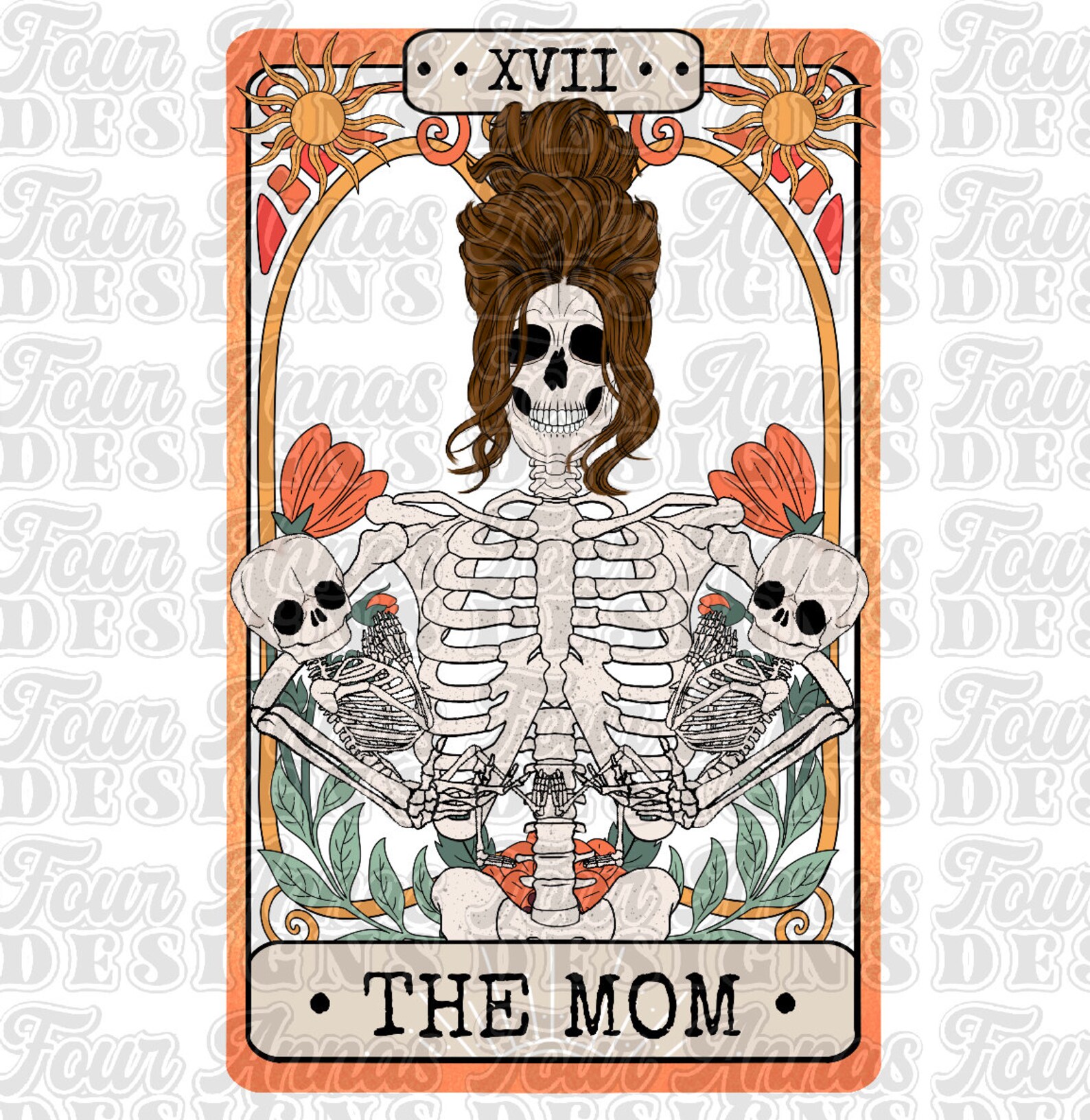The Mom, Tarot, Spooky, Mama, Mothers Day, Retro, Sublimation Designs ...
