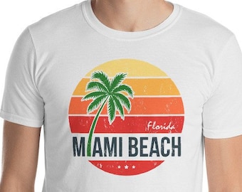 Miami beach t shirt | Etsy