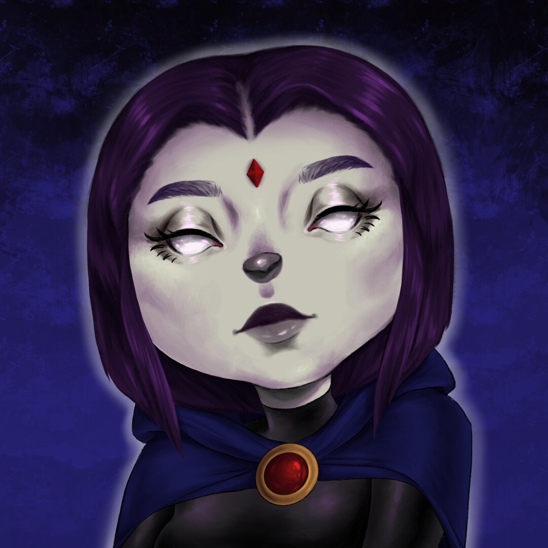 Raven [teen Titans - DC] - Bbgirls | Digital Illustration Print - Etsy
