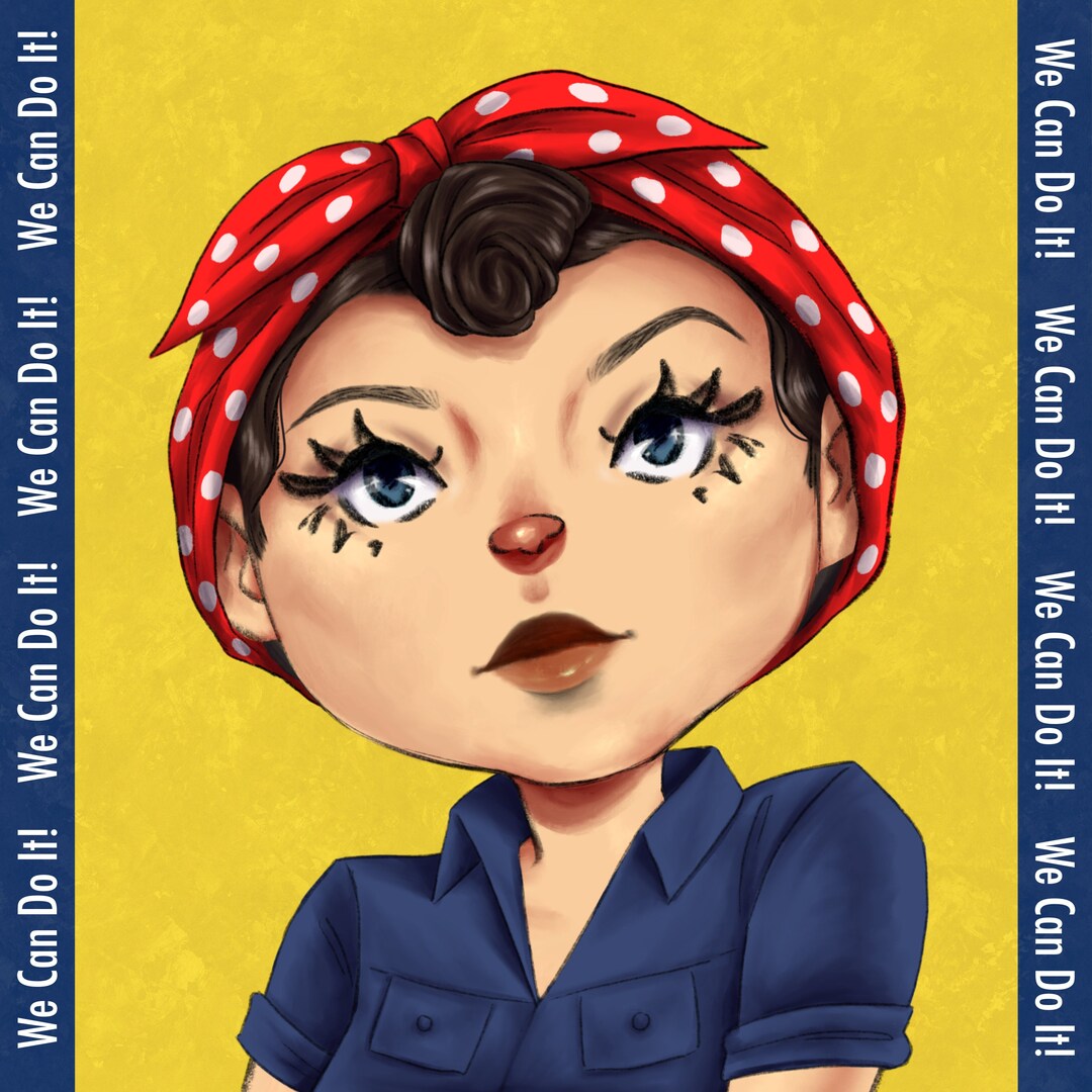 Rosie the Riveter - Bbgirls | Digital Illustration Print - Etsy