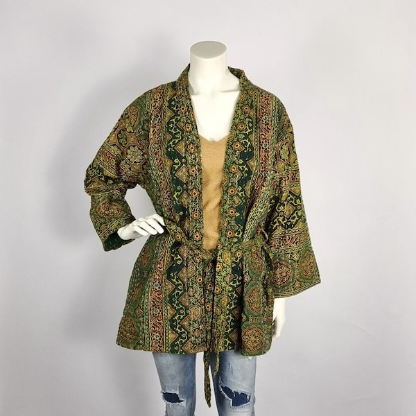 Indian Blockprint Jacket - Etsy