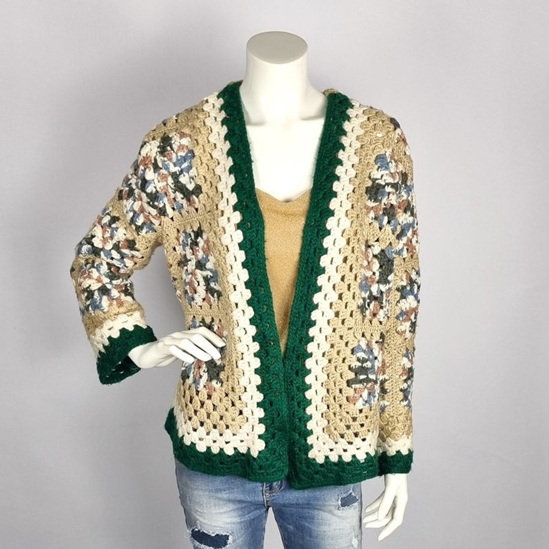 Handmade Oversized Granny Cardigan in Pure Italian Non-itchy Lanital ...