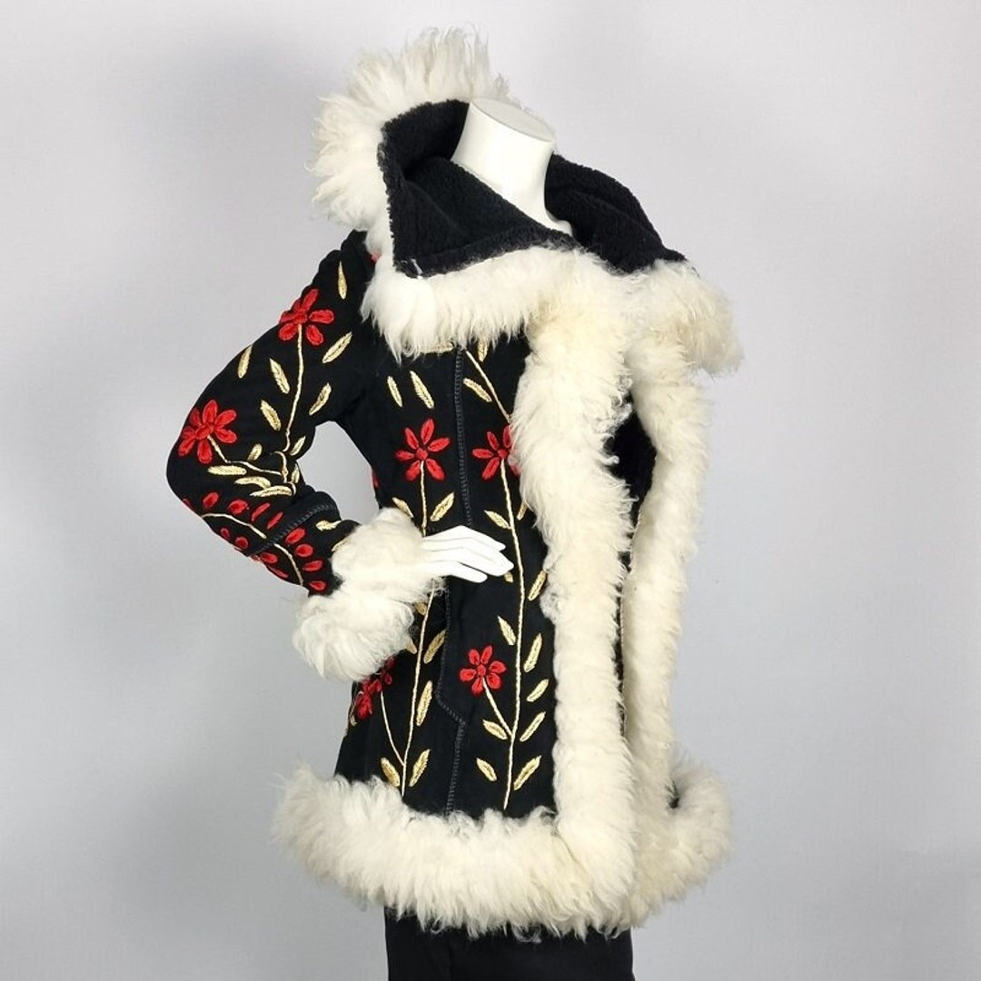 Half Long Vintage High Collar Afghan Penny Lane Coat Winter - Etsy