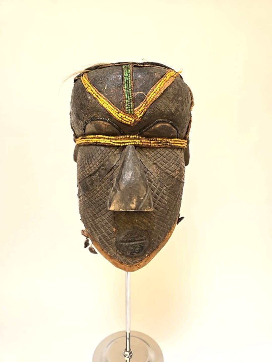 RARE: Antique African Ancestral Wooden Mask - Authentic Congo/rwanda ...