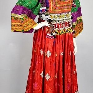 Vintage Handmade Kuchi Dress With Beadwork and Traditional Embroidery ...