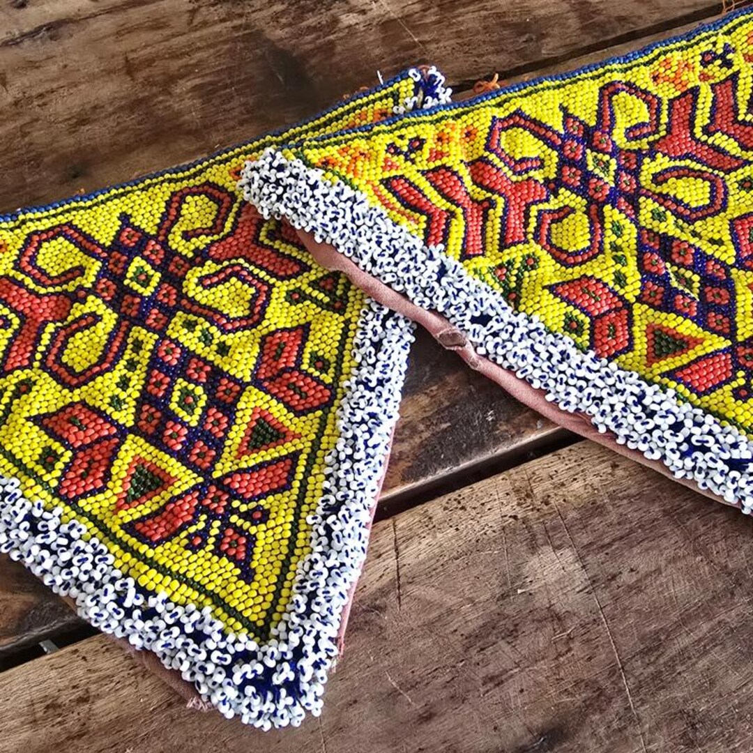 Vintage Kuchi Beaded Patch: Afghan Tribal Embellishment Pair - Etsy