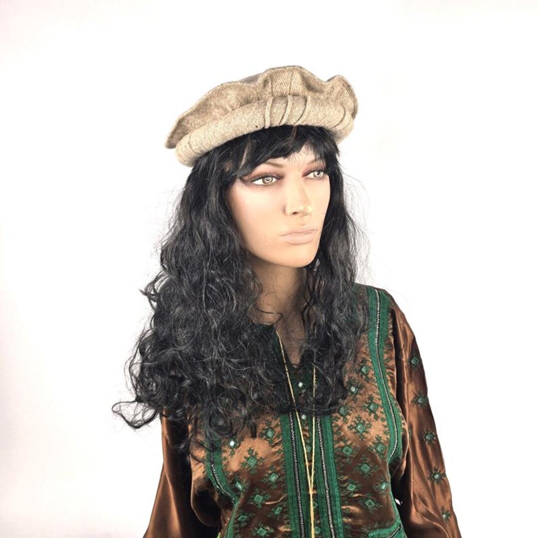 Traditional Hazel Woollen Pashtun Pakol Hat - Pakul Winter Hat - Gender ...