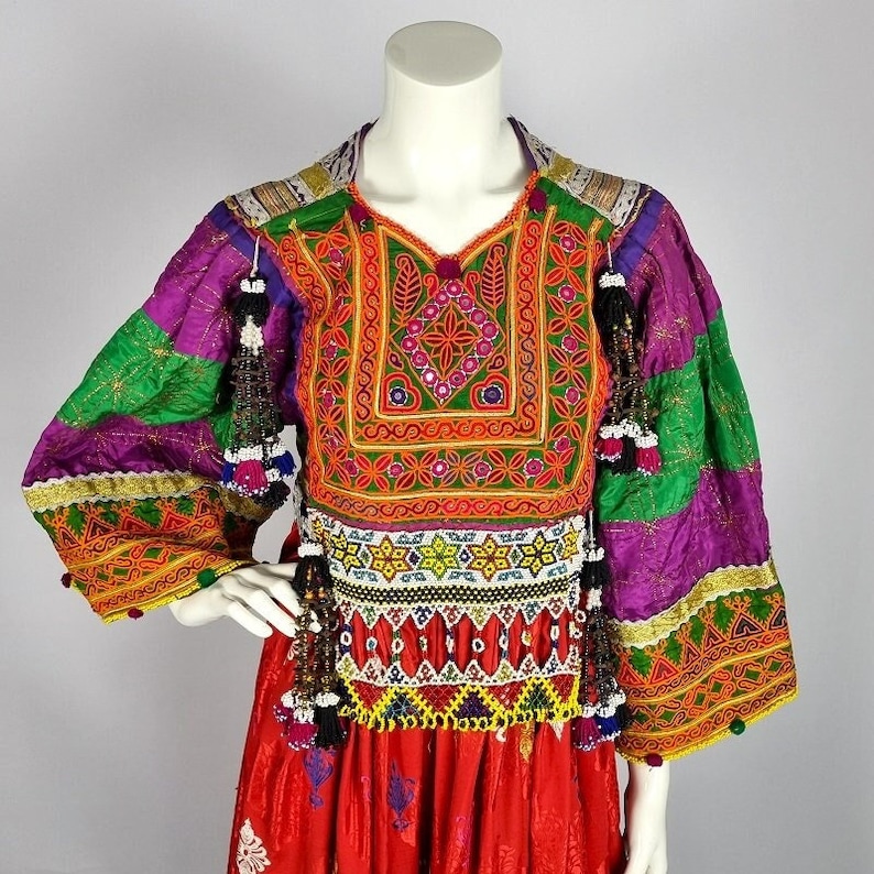 Vintage Handmade Kuchi Dress With Beadwork and Traditional - Etsy