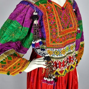 Vintage Handmade Kuchi Dress With Beadwork and Traditional Embroidery ...
