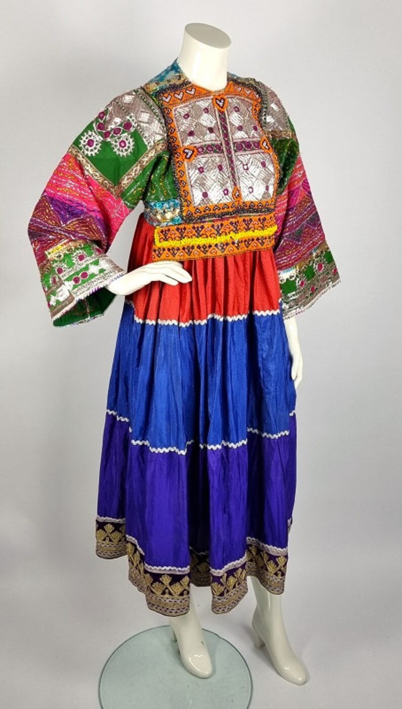 Vintage Handmade Kuchi Dress With Beadwork and Traditional - Etsy