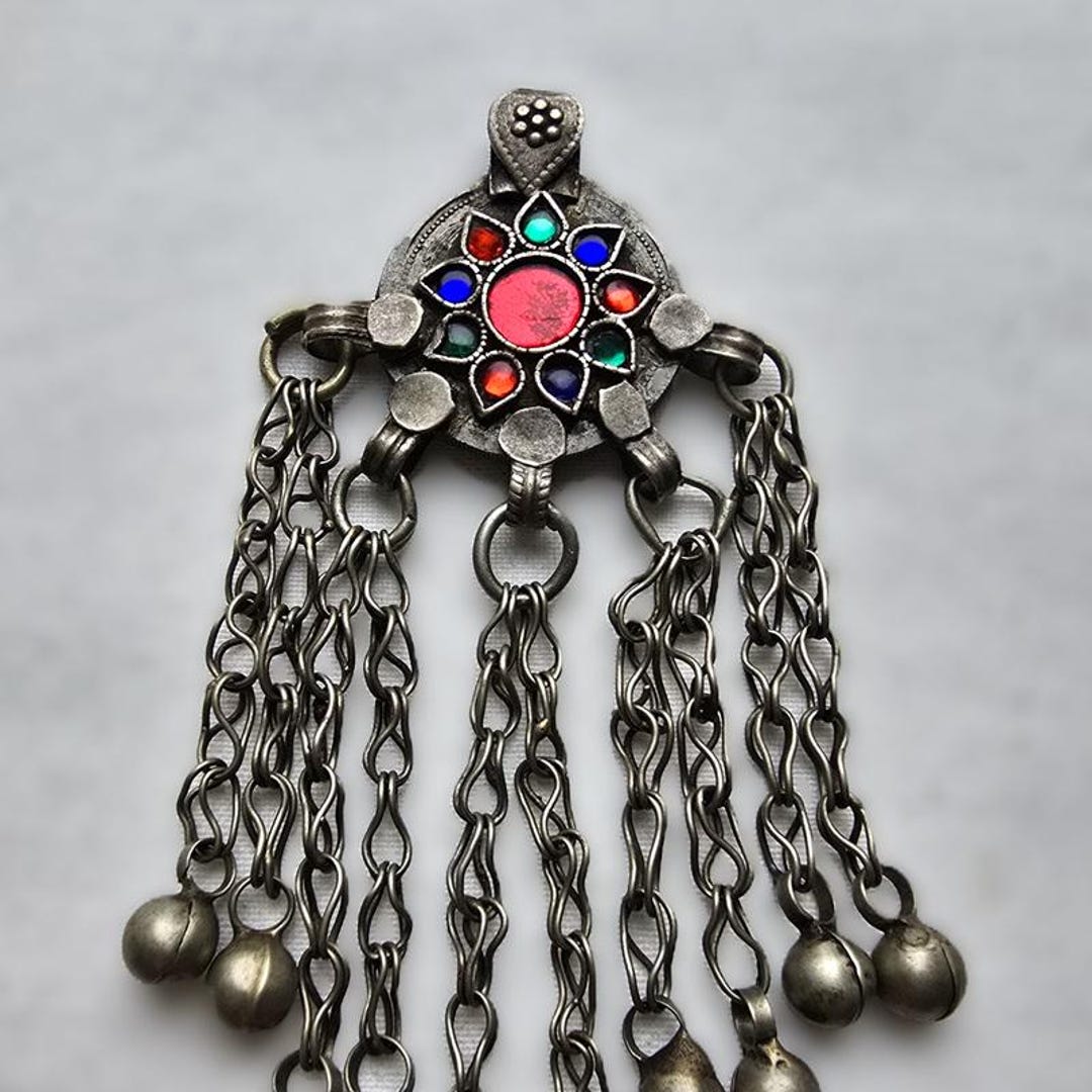 Rare Large Vintage Kuchi Decorative Coin Pendant, Antique Coin Hanger ...