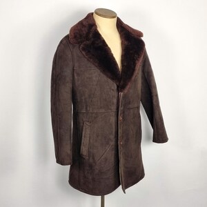 Midi Afghan Suede Winter Coat for Men - Medium Long Afghan Suede Faux ...