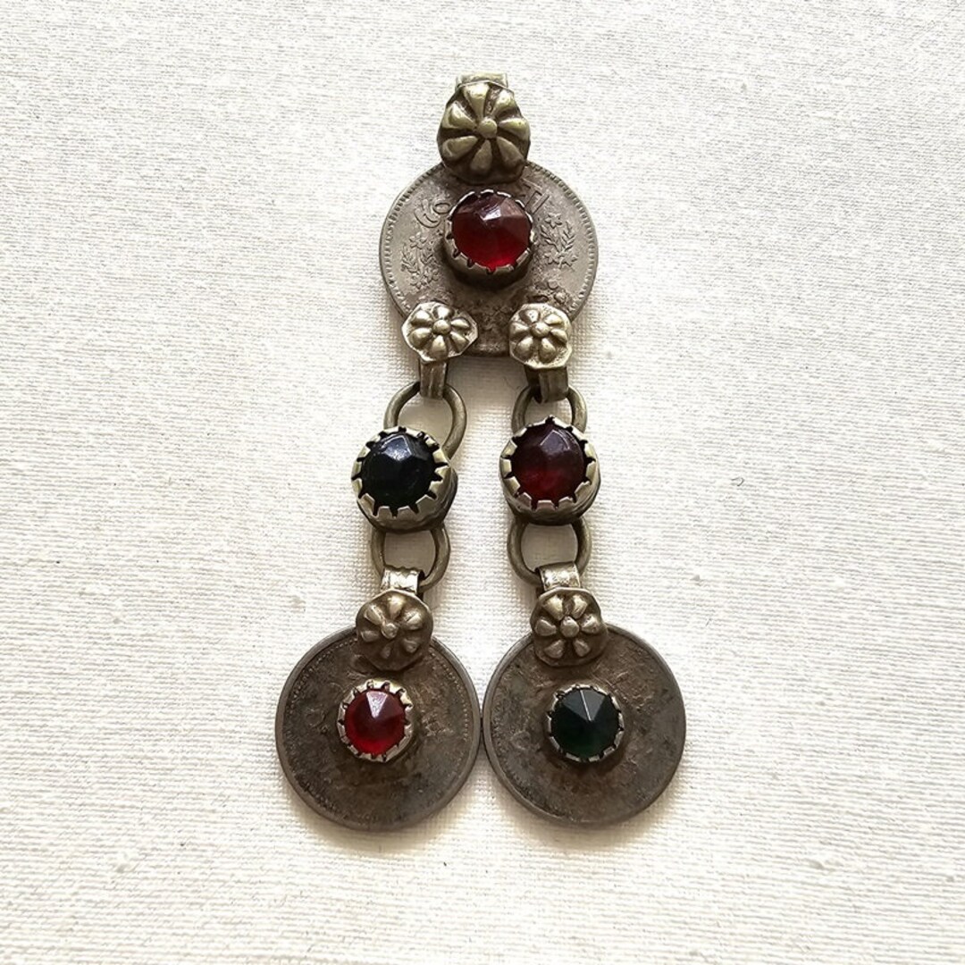 Rare Large Vintage Kuchi Decorative Coin Pendant, Antique Coin Hanger ...