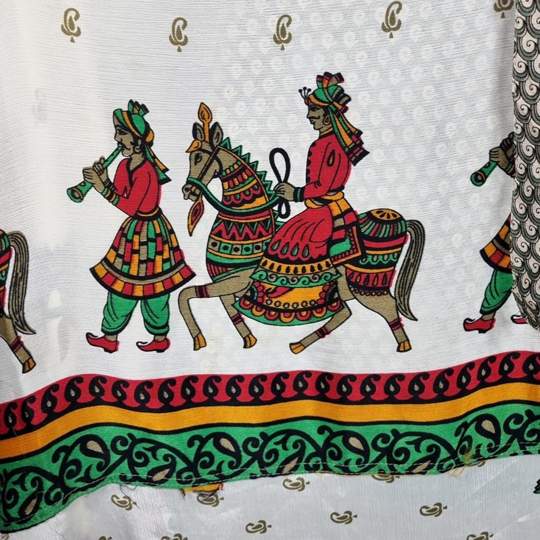 Gypsy Wrap Skirt Made From Recycled Vintage Silk-mix Saree Fabrics With ...