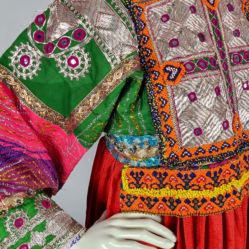 Vintage Handmade Kuchi Dress With Beadwork and Traditional - Etsy
