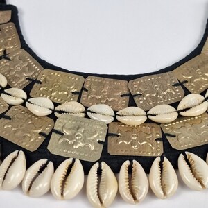 Turkmenistan Tribal Kauri Shell Collar Necklace, Gender Neutral Cauri ...