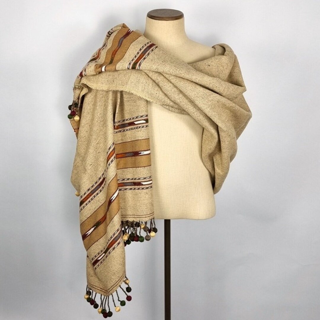 NEW STOCK: Original Swati Patoo Shawl With Tassels - Shepherd's Blanket ...