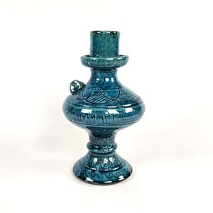 RARE: Stunning Handmade Ceramic Ornamental Oil Lamp With Oriental ...