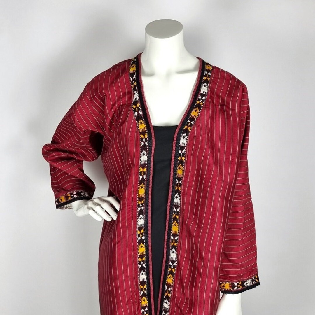 Vintage Turkmeni Chapan Duster Coat Turkman Kaftan Coat Unisex Kaftan ...