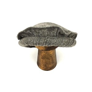 Traditional Grey Woollen Pashtun Pakol Hat - Pakul Winter Hat - Gender ...