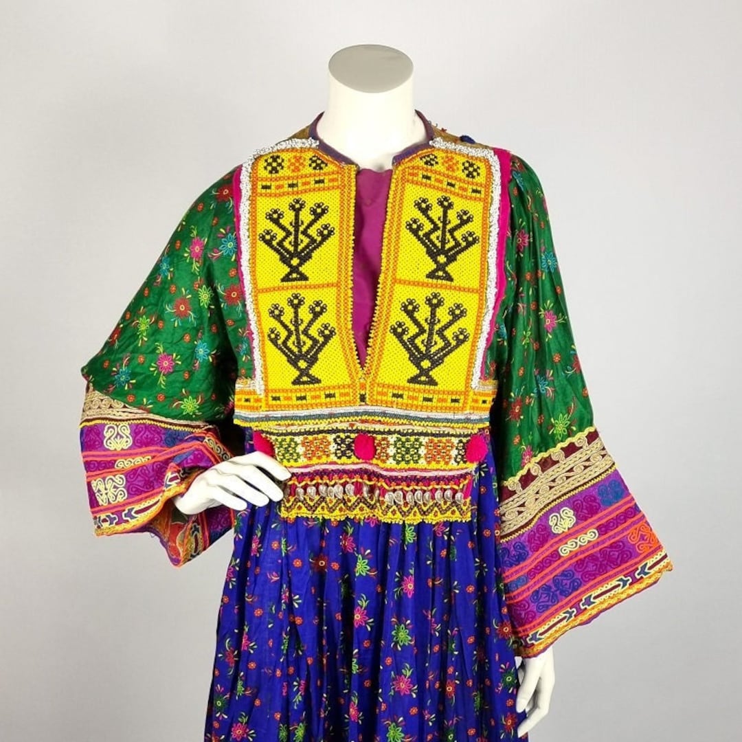 Vintage Handmade Kuchi Dress With Beadwork & Beadwork - Etsy