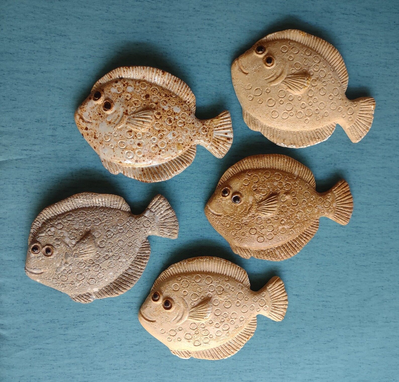 Happy Baby Flounder Ceramic Wall Hanging Fish - Etsy