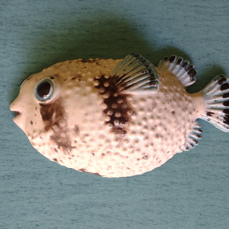 Ceramic Puffer Fish - Etsy