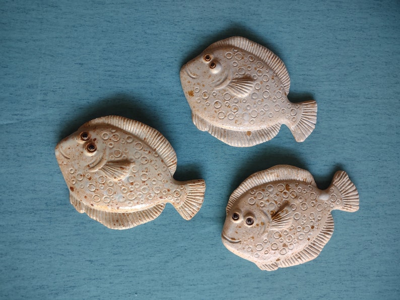 Happy Baby Flounder Ceramic Wall Hanging Fish - Etsy