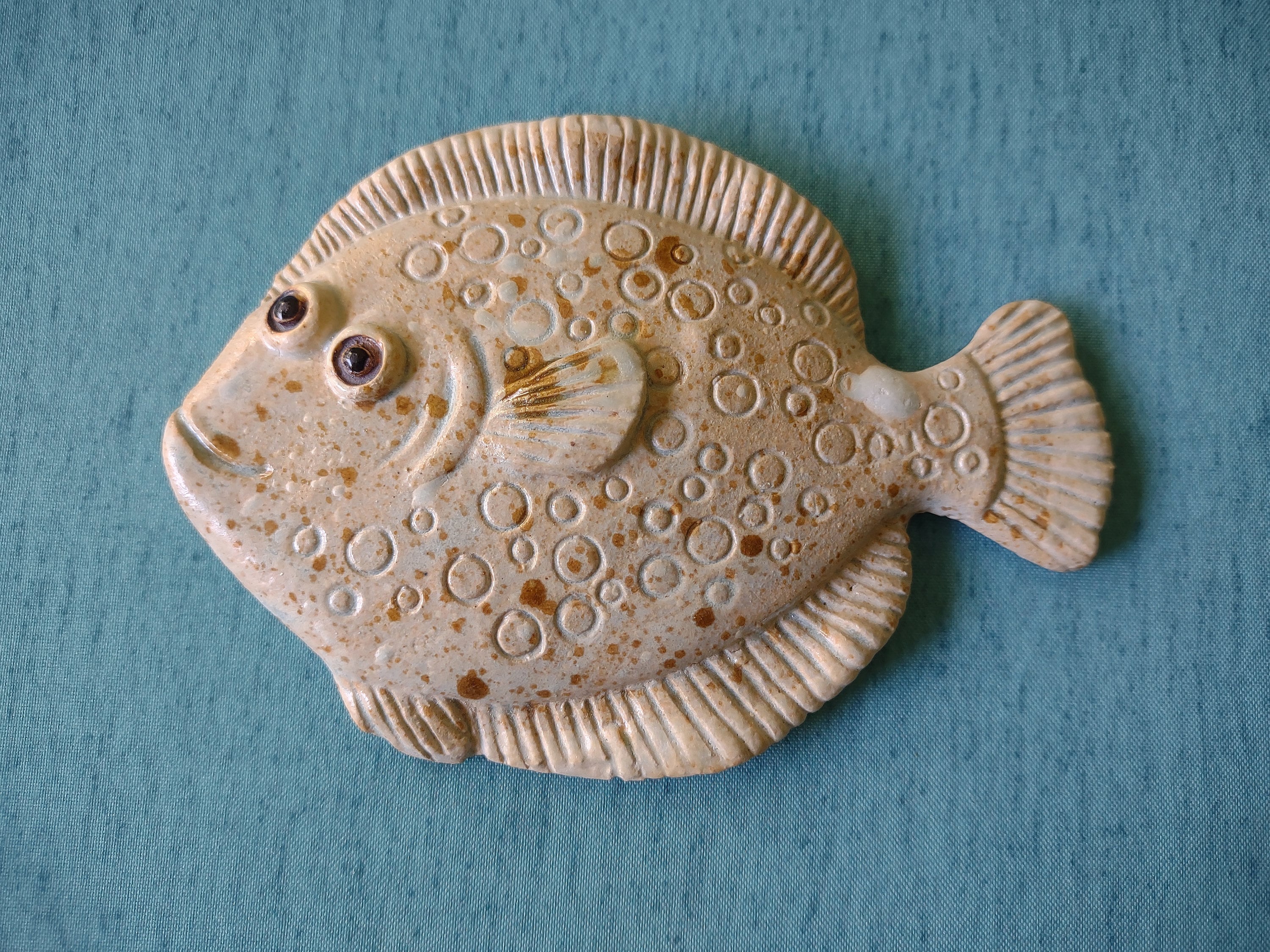 Happy Baby Flounder Ceramic Wall Hanging Fish - Etsy