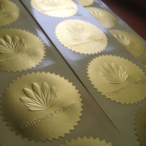 Custom Certificate Seal Awards School College University Logo - Etsy