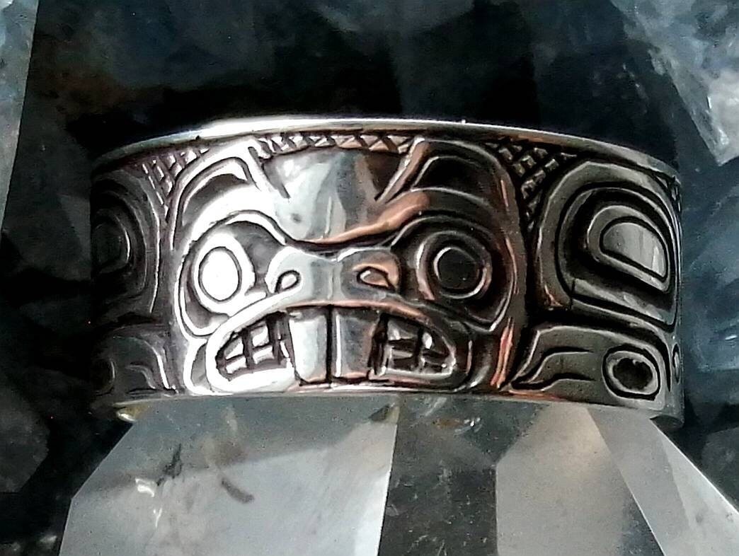 Silver Native Beaver Ring Northwest Coast ArtHaida Beaver | Etsy