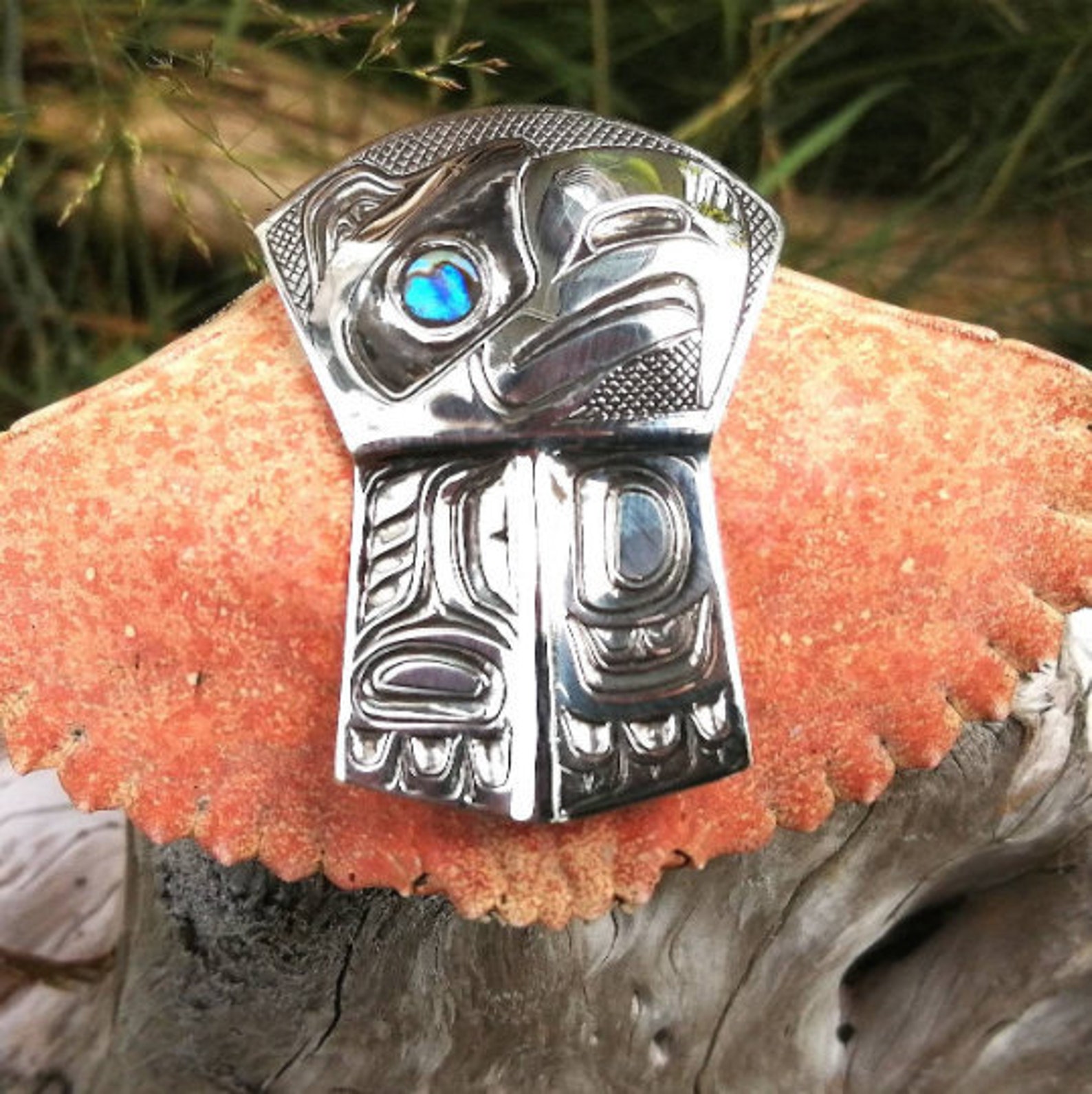 Haida Eagle Shield Pendant Haida Copper Haida Gwaii | Etsy