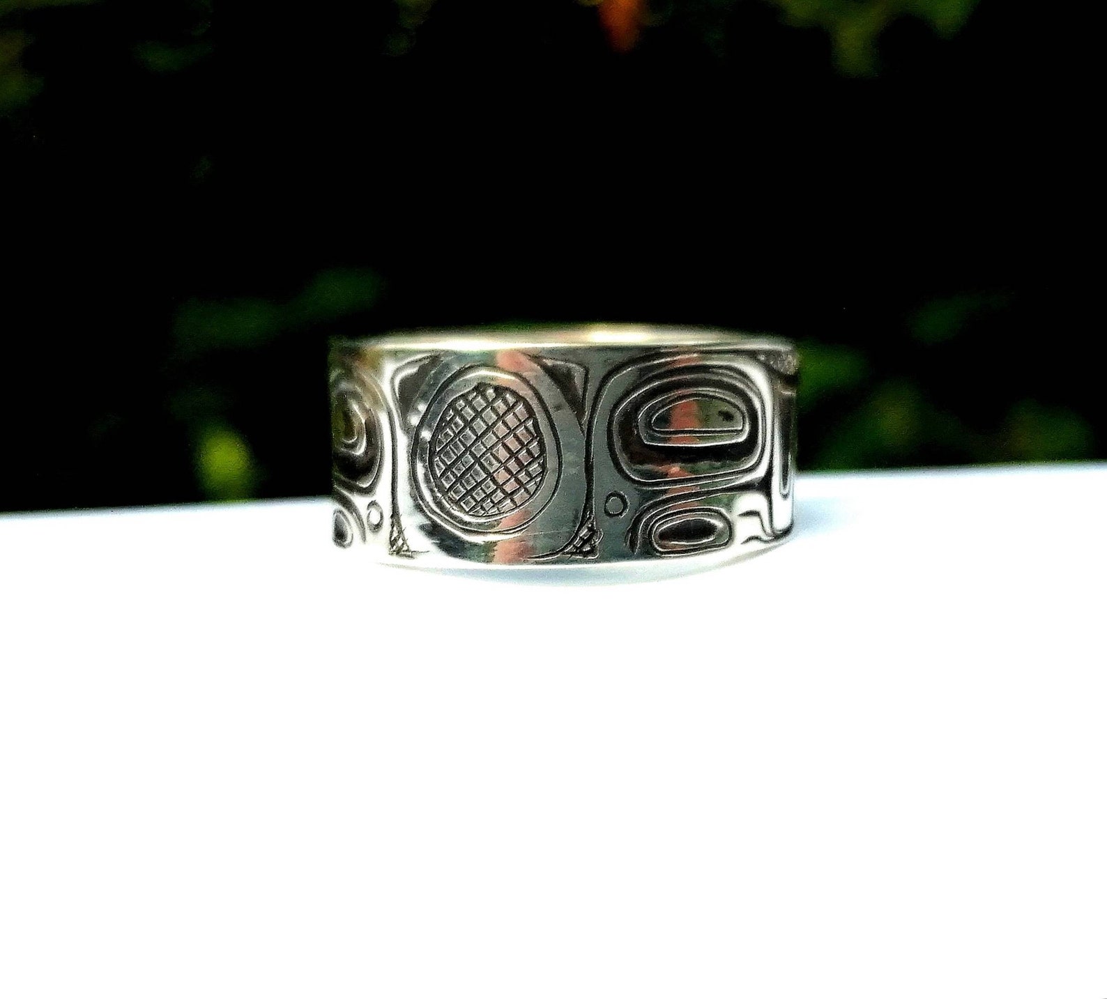 Silver Beaver Ring Oxidised Northwest Coast Arthaida Beaver | Etsy