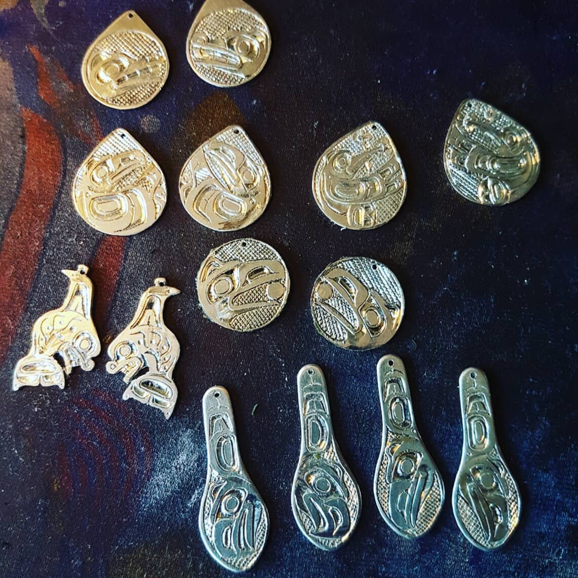 Haida Wolf Spoon Pendant Silver Wolf PendantNorthwest Coast | Etsy