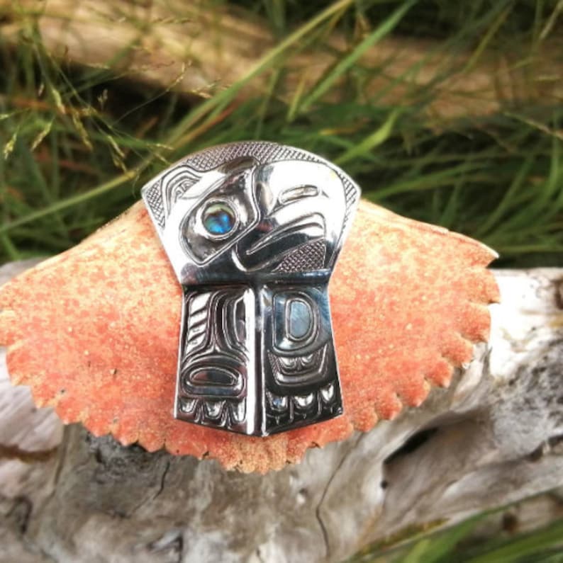 Haida Eagle Shield Pendant Haida Copper Haida Gwaii | Etsy
