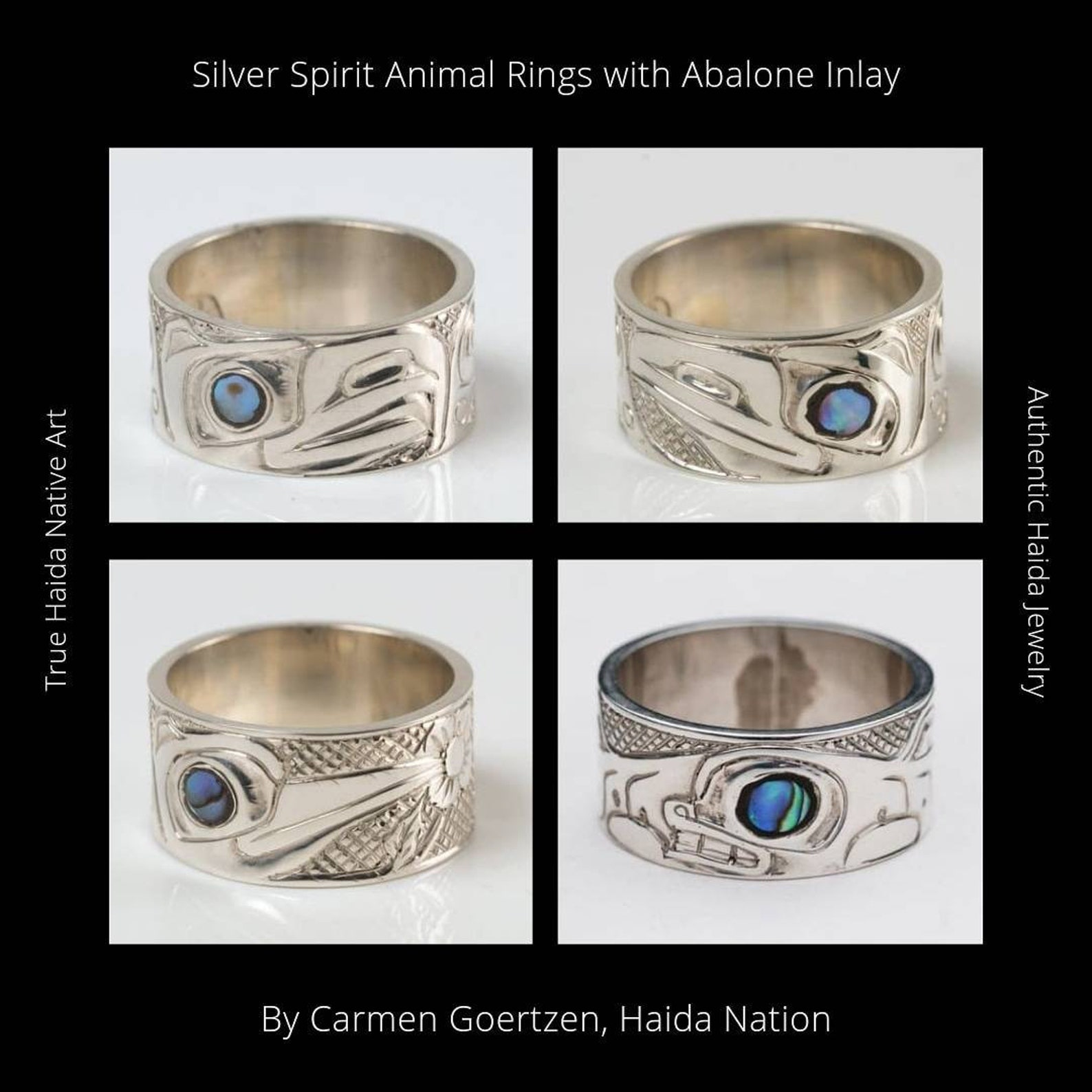 Haida Wolf Spoon Pendant Silver Wolf Pendantnorthwest Coast | Etsy